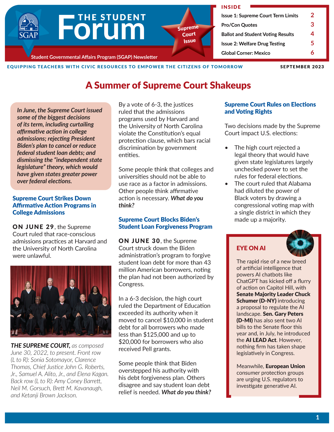 Home - Student Governmental Affairs Program (SGAP)