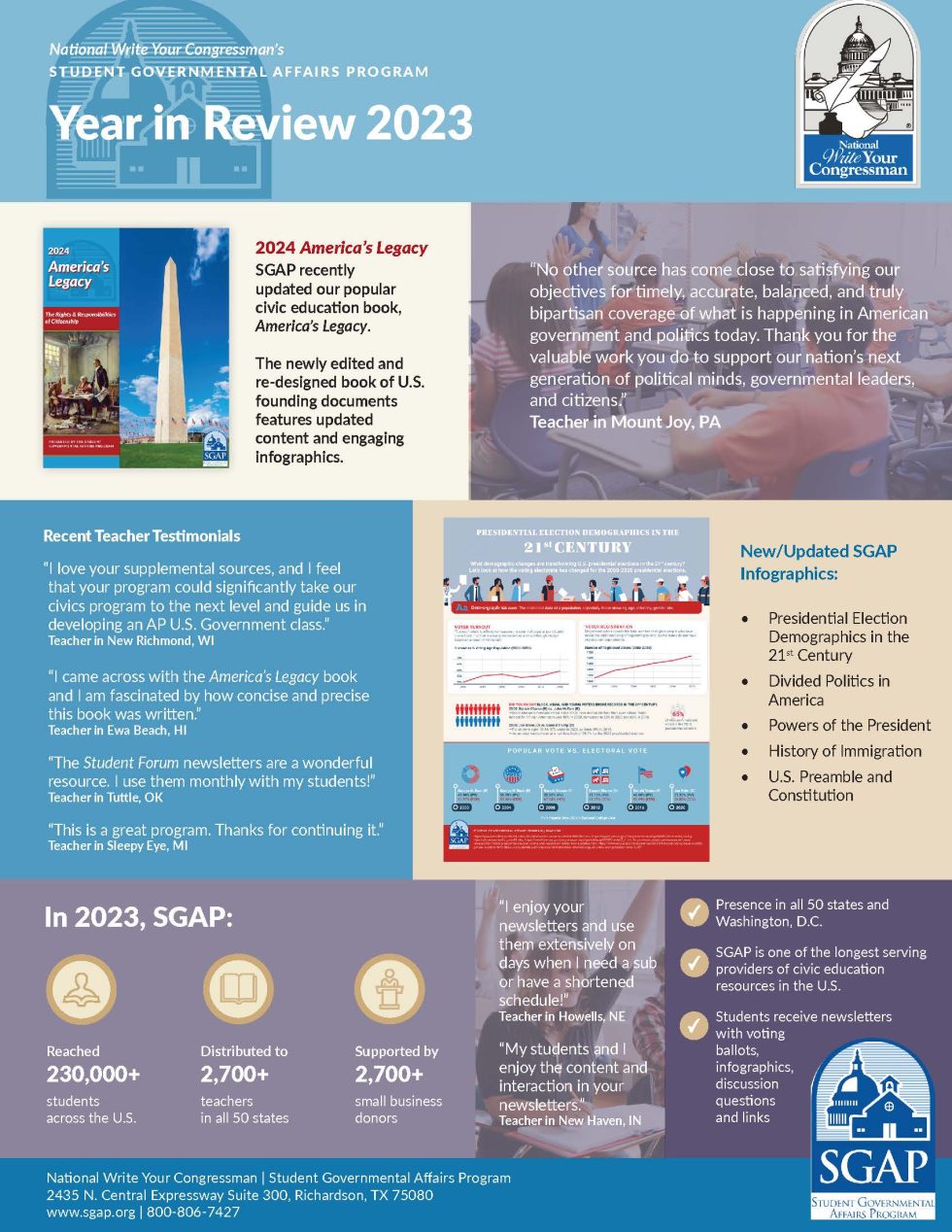 Student Governmental Affairs Program – SGAP – Youth Civics Education ...