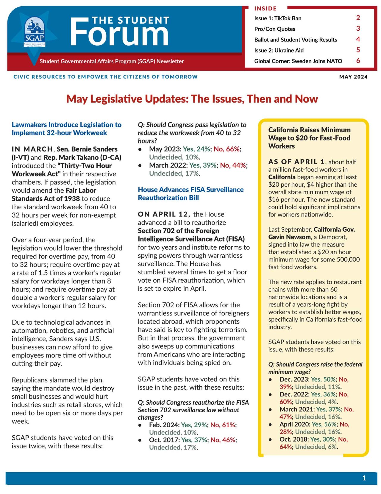 Home - Student Governmental Affairs Program (SGAP)